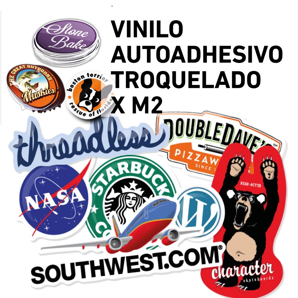 Vinilo autoadhesivo troquelado precio x m2.